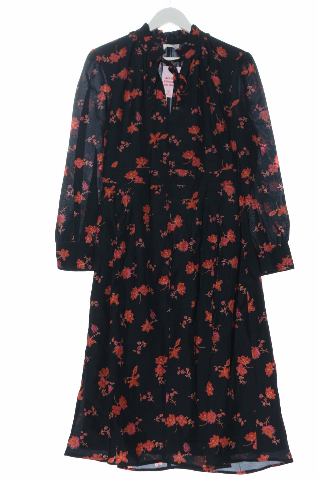 DAY Robe à manches longues Dames T 40 noir-rose-orange clair style ...