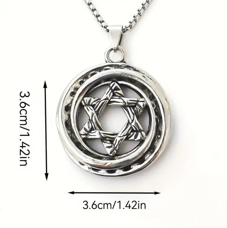 Men’s Star Of David Chain Necklace! Simple And Unique Design! | eBay