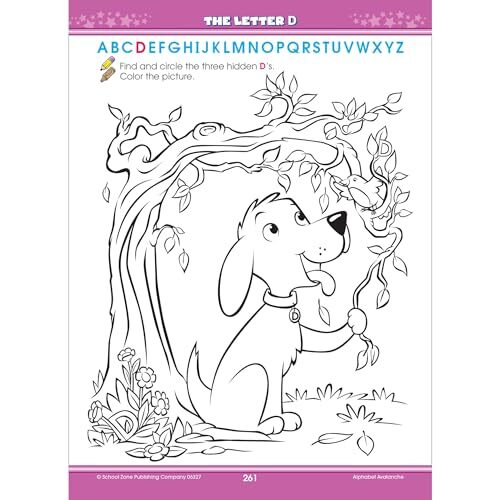 School Zone - Big Alphabet Workbook - 320 Pages, Ages 3 to 5, Preschool ...