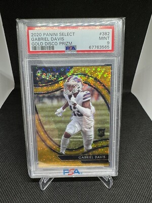 2020 Panini Select Gabe Davis Field Level Gold /10 RC #382 PSA 9 ...