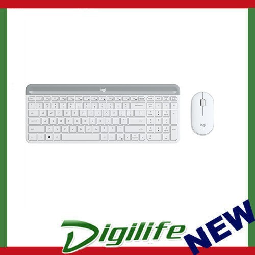 Logitech MK470 Slim Wireless Keyboard and Mouse Combo - Off-White ...