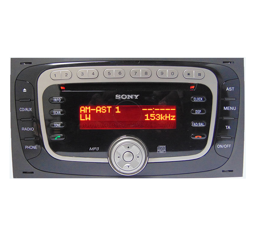 Ford C-max Sony CD player radio stereo with Radio code and removal keys ...