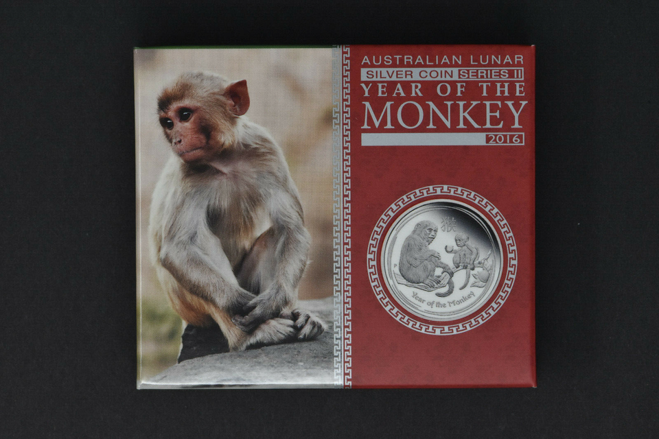 2016P Australian Lunar Monkey 1 oz Silver Proof Coin NGC PF 70 w/Box ...