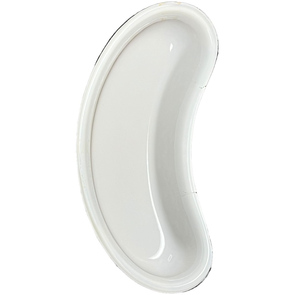 Jones Relax Bed Pan White Enamel Porcelain #500 and White Enamel Kidney ...
