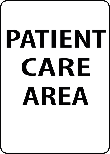 PATIENT CARE AREA-01 HEALTHCARE HOSPITAL| Laminated Vinyl Decal Sticker ...