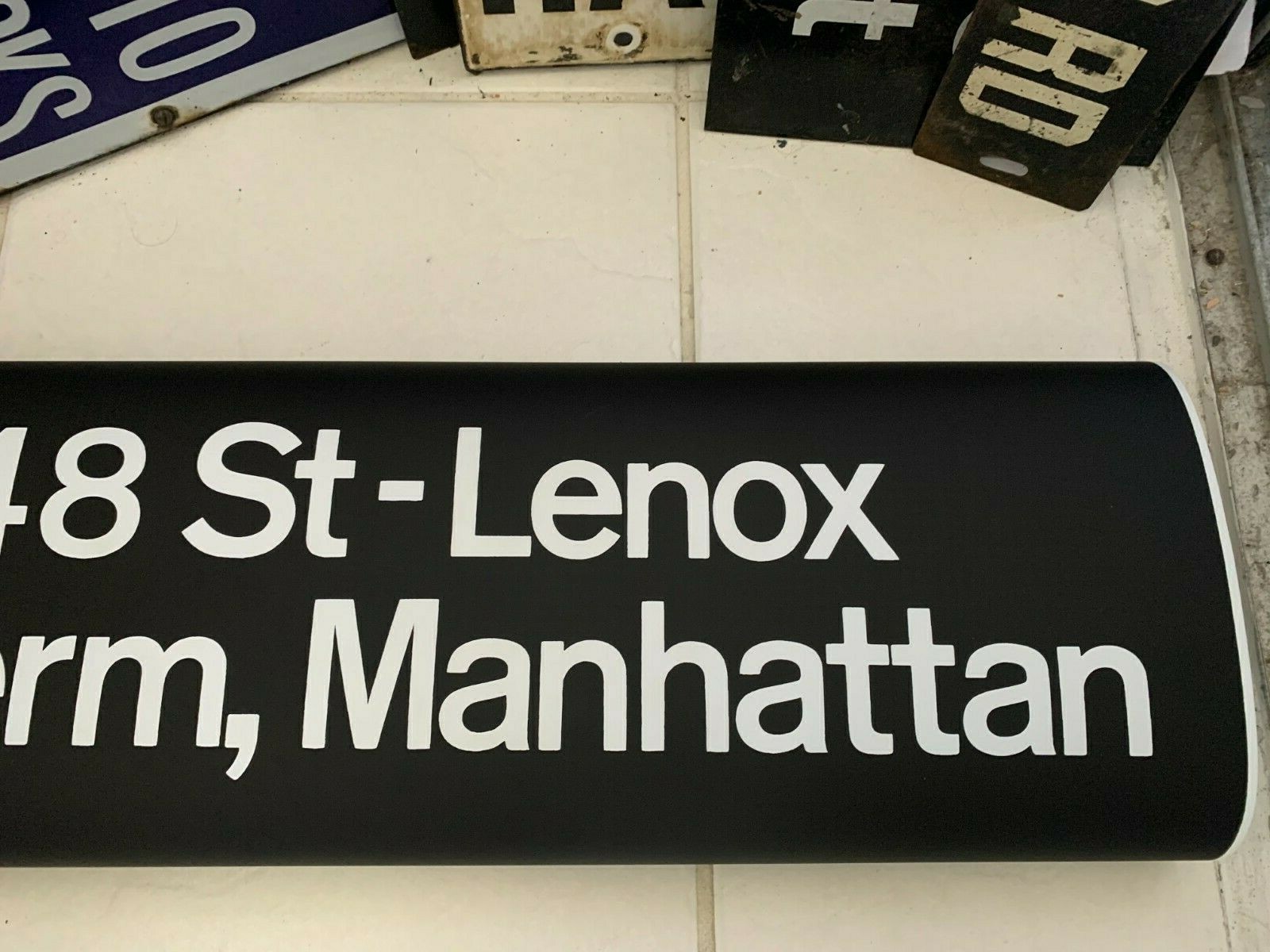 NYC R21 SUBWAY LARGE ROLL SIGN 148 LENOX TERMINAL MANHATTAN HARLEM ADAM ...
