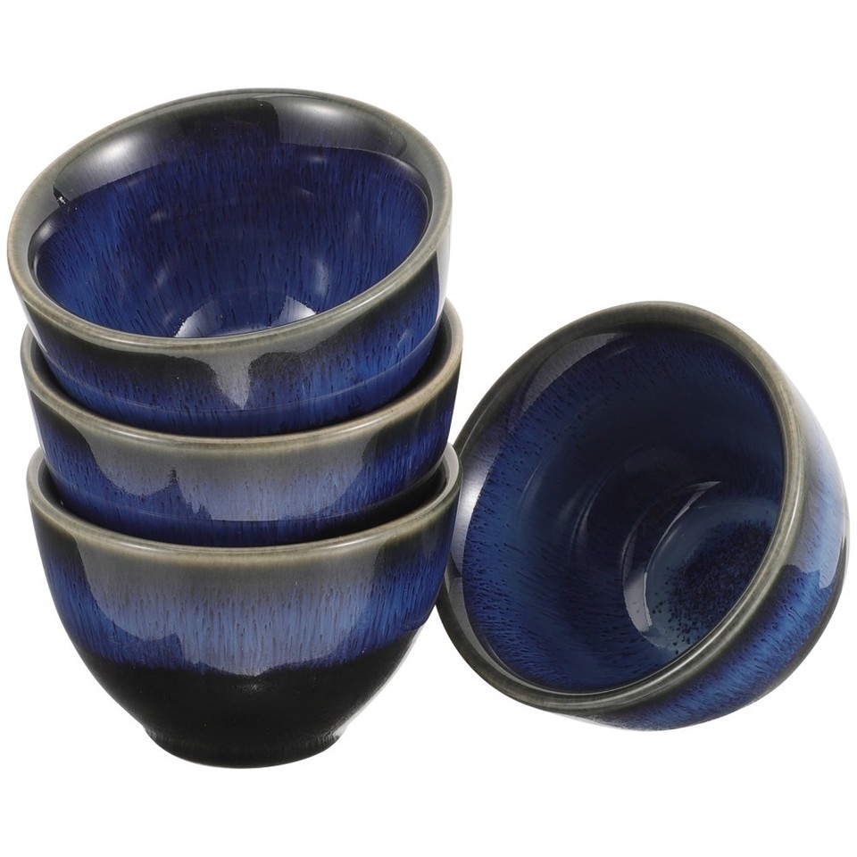 4pcs Japanese Style Ceramics Bowl Cup Wine Cup Sake Cups for Sake Tea ...