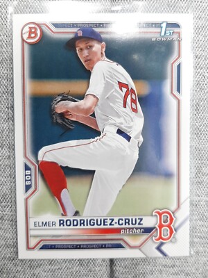 ELMER RODRIGUEZ-CRUZ 2021 Bowman Draft RC BD-37 Boston Red Sox | eBay
