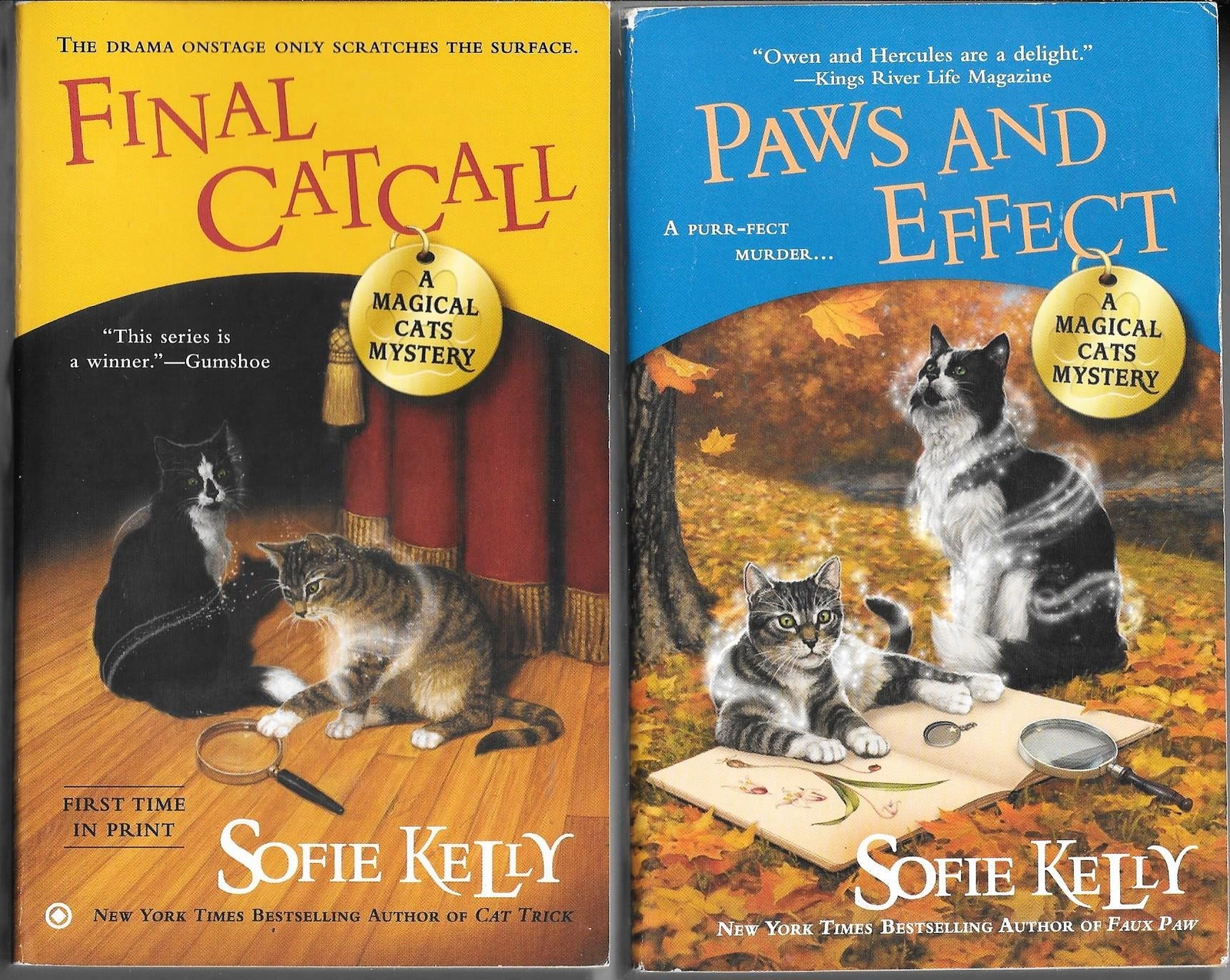 Sofie Kelly Cat Books - Lot of 2 - FINAL CATCALL and PAWS AND EFFECT | eBay