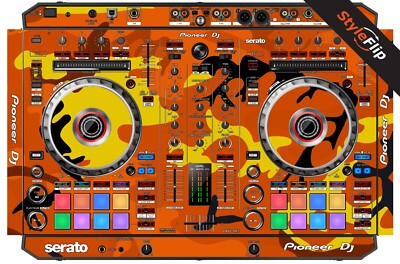 Pioneer DDJ-SR2 Skin | Orange Camo | Protective Decal | StyleFlip Skins ...