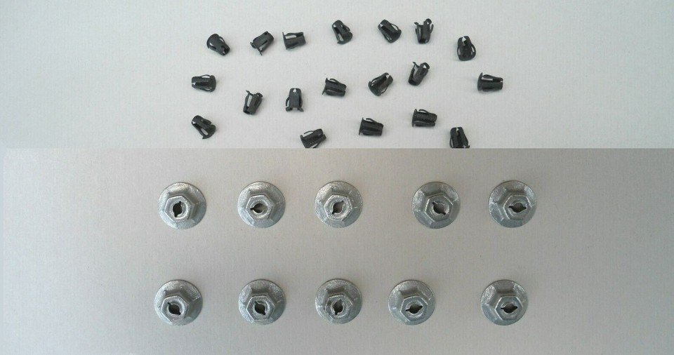 Ford F150 F250 F350 Pickup Trucks 4x4 Badge Emblem Clips | 24 Pieces