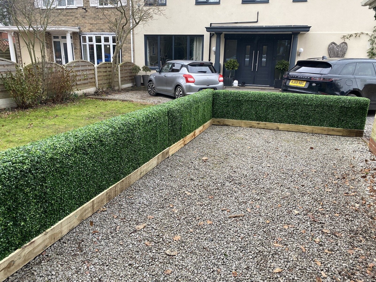Boxwood Hedge Driveway
