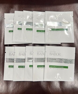 10 x Doctor Babor Clean formance Clay multi cleanser sample Pack 2ml ...
