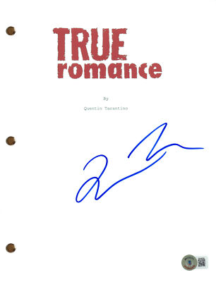 Quentin Tarantino Signed Autograph True Romance Movie Script Screenplay ...