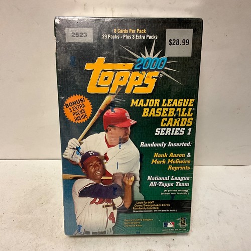 2000 Topps Baseball Wax Box Series 1 32 Factory Sealed Packs | eBay