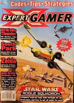 Expert Gamer Video Game Magazine February 1999 Star Wars Rogue Squadron ...