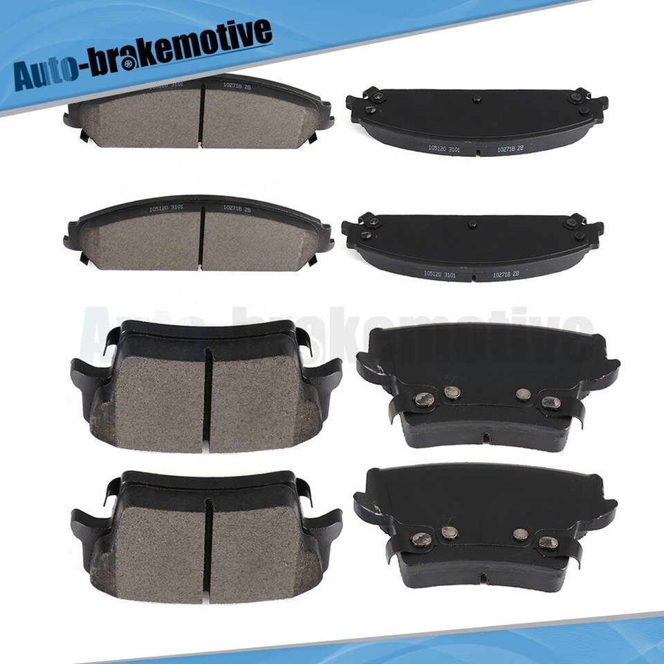 8PCS FRONT & REAR PREMIUM POSI CERAMIC BRAKE PAD SET KIT FIT FOR ...