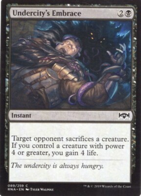 2X UNDERCITY'S EMBRACE 089/259 RAVNICA ALLEGIANCE MTG MAGIC NM X2 | eBay