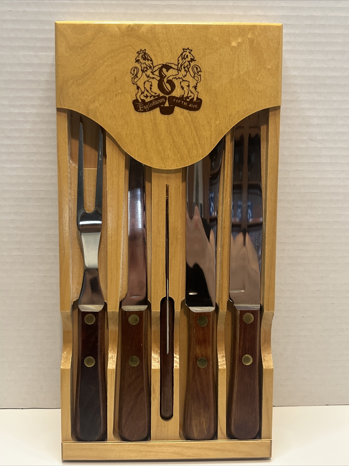 VTG! New Kutmaster Meat Carving Set. With Wall Hanging Box. 5piece ...