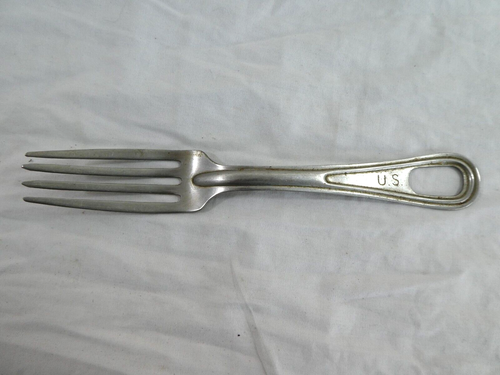 Vintage US Army Silco Stainless Mess Kit Fork Utensil Vietnam Military ...