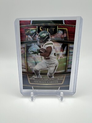 2021 Panini Select Michael Carter Tri-Color Prizm RC /249 New York Jets ...
