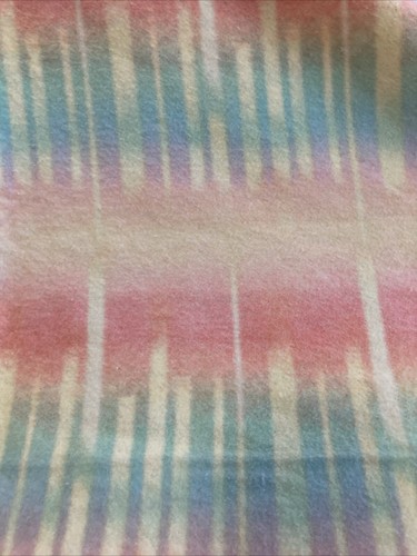 Flannel Fabric Pastels Striped Cotton New Washed 44 x 40" | eBay