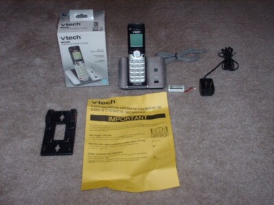 Vtech CS6519 Cordless Phone System DECT 6.0 Speakerphone Caller ID ECO ...