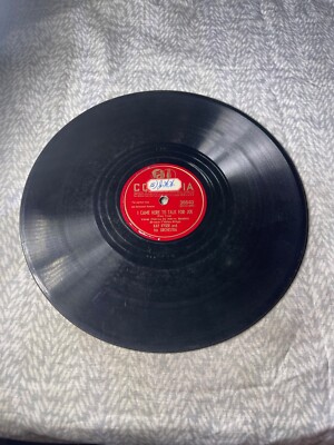 COLUMBIA Record 78 rpm 36640 I CAME HERE TO TALK FOR JOE / PRAISE THE ...