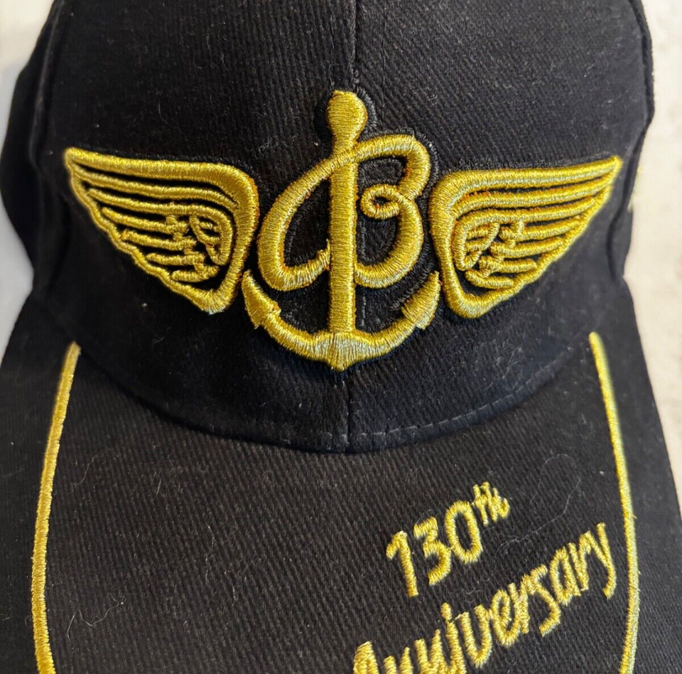 Breitling Hat Cap Mens Black Gold 130th Anniversary Embroidered Logo | eBay