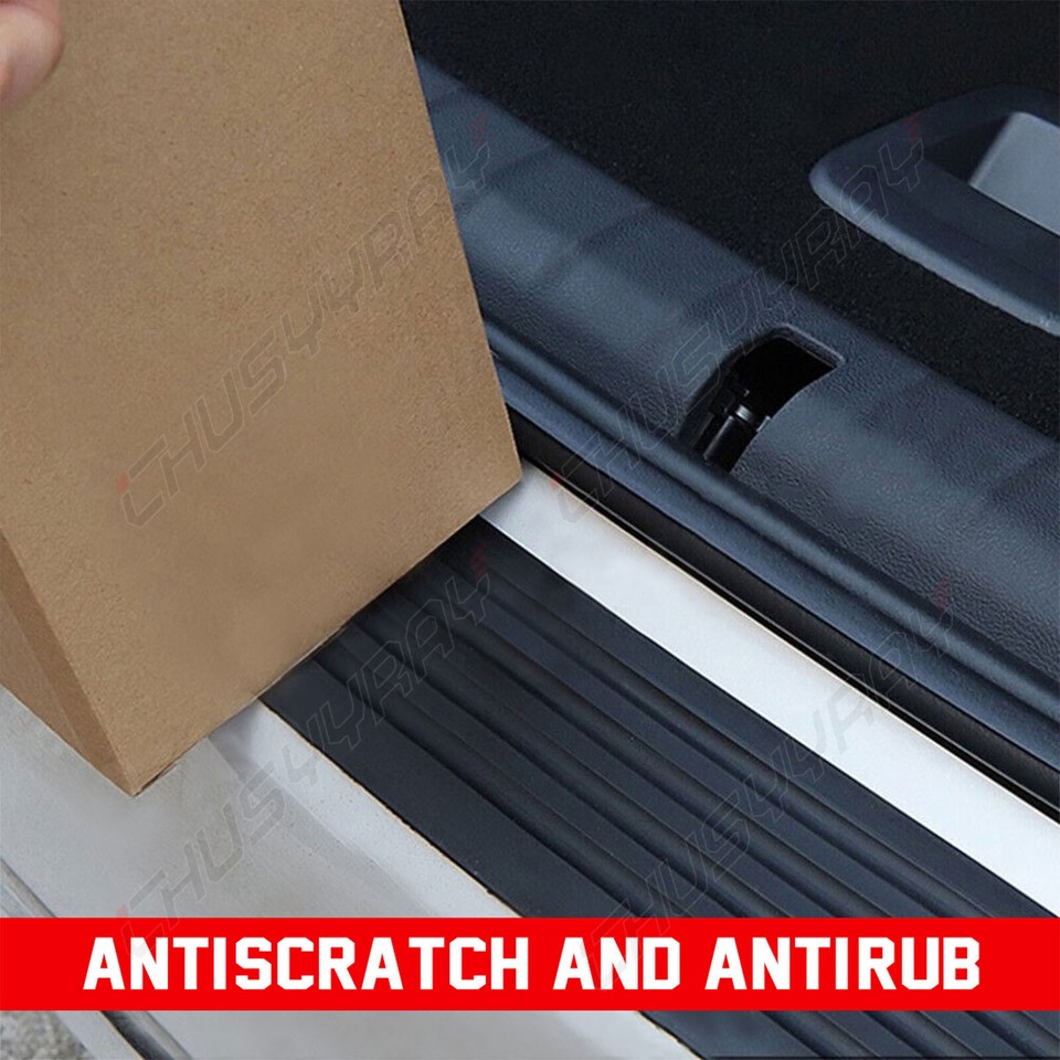 Accessories Rubber Sheet Car Rear Guard Bumper 4D Sticker Panel ...