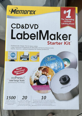 Memorex CD & DVD Label Maker Starter Kit New #1 Selling Labeling Brand ...