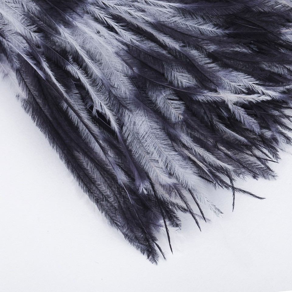 Neotrim Real Ostrich Feather Quality Satin Ribbon Trimming Fringe 9 ...