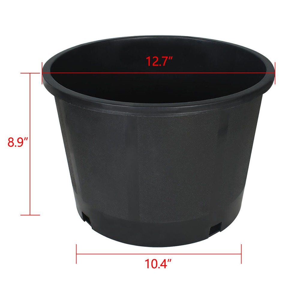 Labwork 1/2/3/5/7/10/15/20/25Gallon Plastic Plant Flower Pot Nursery ...