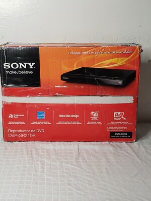 SONY DVD player DVP- SR210P MOVIES PHOTOS , MUSIC 🎶 ULTRA SLIM DESIGN ...