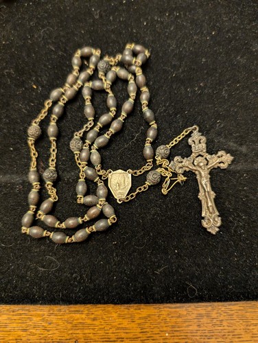 Antique Vintage Sterling Silver .925 INRI Crucifix Cross Pendant Charm ...