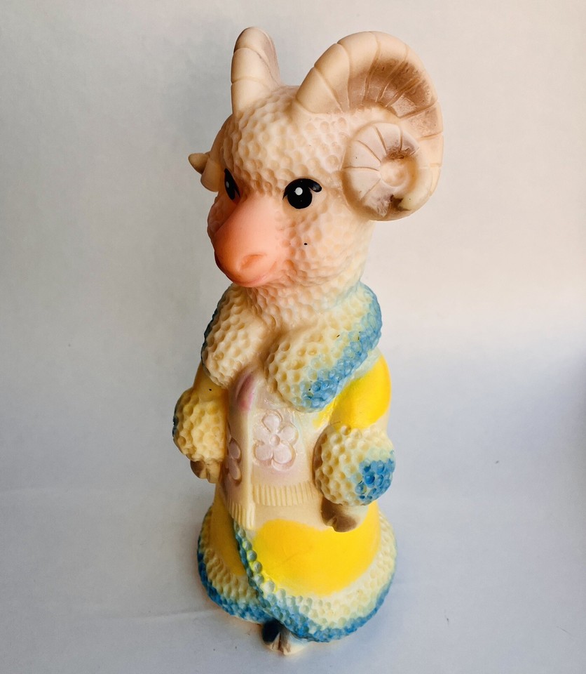 Vintage VTG Soviet Rubber Toy Figurine Goat | eBay