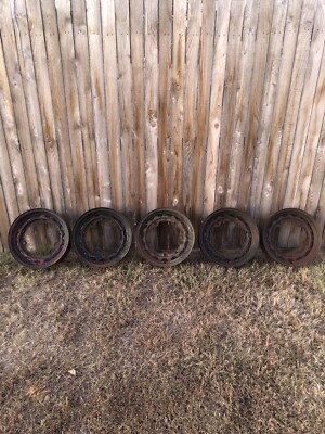 1936-1939 Ford 5 Lug Rims 4 16‚Äùx4 1/2‚Äù 1 16‚Äùx4‚Äù Truck Artillery ...