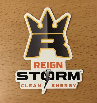 Authentic Reign Storm Clean Energy Drink Sticker Decal | eBay