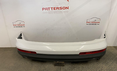 2010-2015 Audi Q7 Rear Bumper Cover With Lights Glacier White LS9R 10 ...