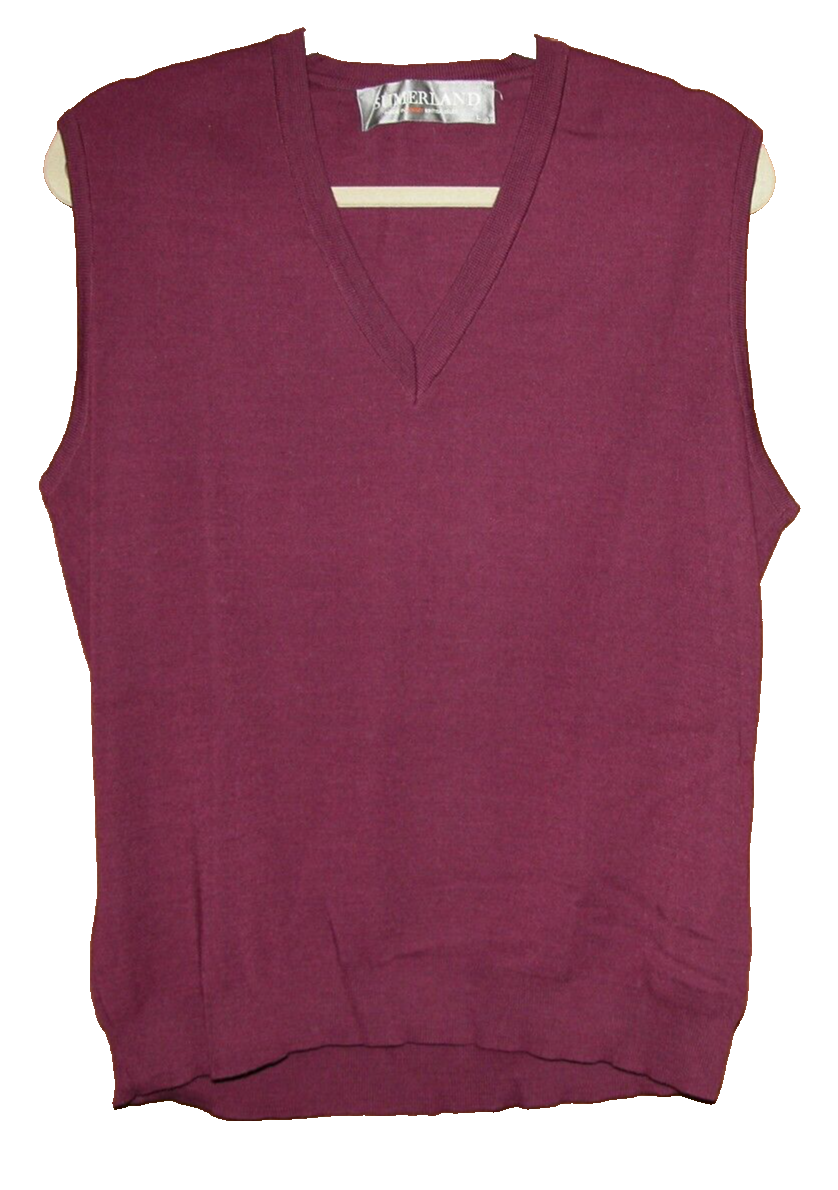 Vintage bergundy v neck tank top jumper | eBay UK