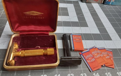 Gillette Boxed Aristocrat Hand Shaver Safety Razor Manual | eBay