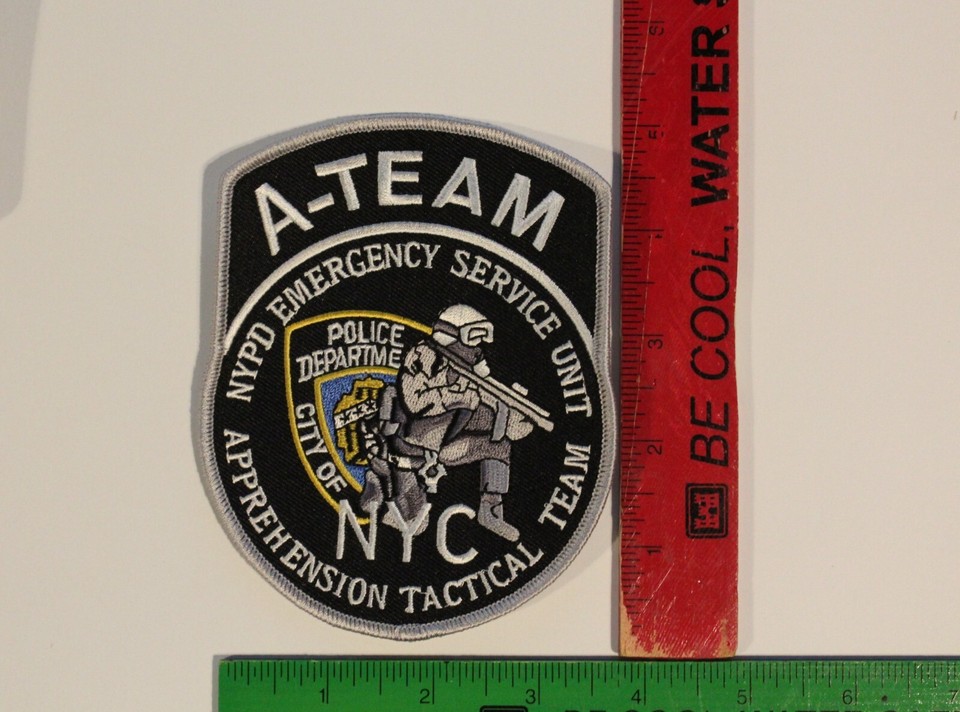 A-Team NYPD ESU Apprehension Tactical New York Police Patch - Very Rare ...