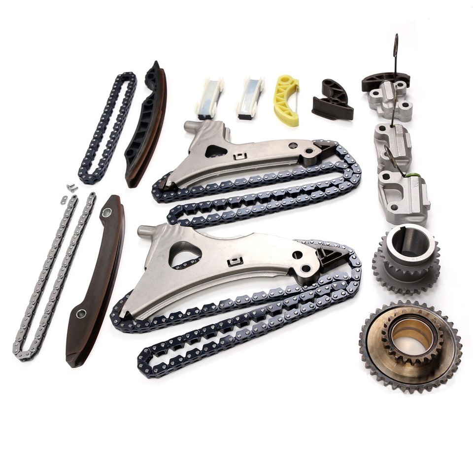 4xCamshaft Adjuster Timing Chain Kit for Mercedes ML350 C300 E350 3.0L ...