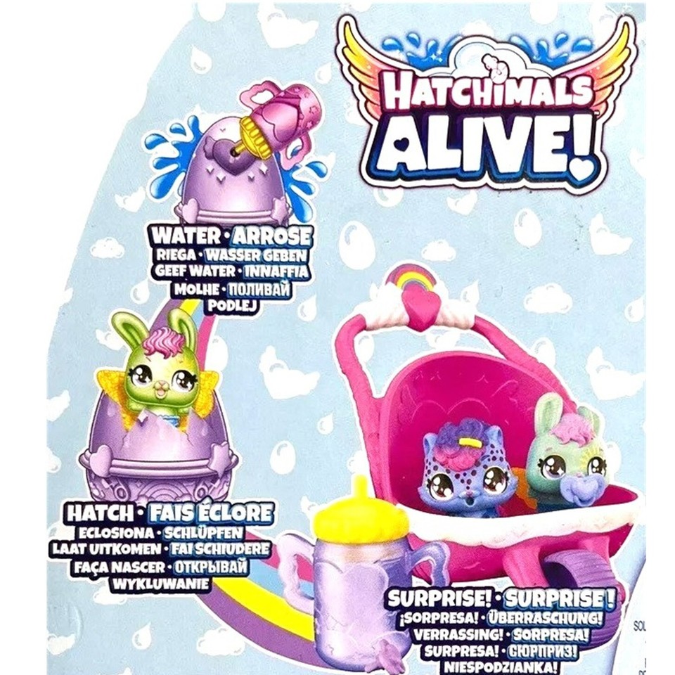 HATCHIMALS ALIVE Love to Life HATCH N STROLL PLAYSET Surprise ~ New in ...