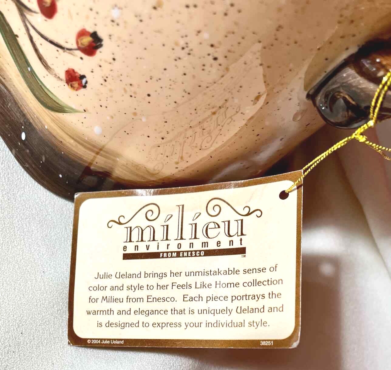 Enesco Pitcher Julie Ueland Hand Painted Pottery Exotic Birds New ...