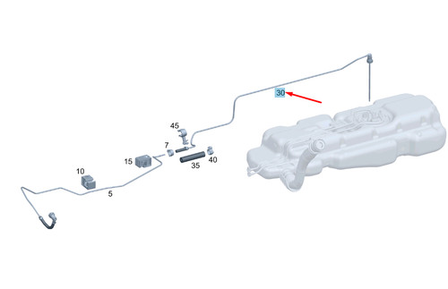 NEW MERCEDES-BENZ VITO W447 REAR FUEL LINE A4474701600 ORIGINAL | eBay