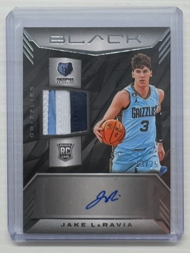 2022-23 Panini Black Jake LaVaria Silver Rookie Patch Auto RC #13/25 ...