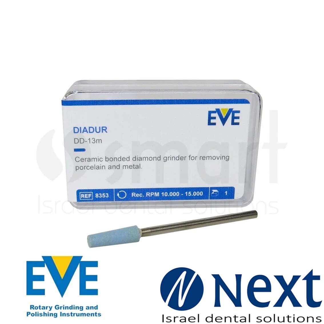 Eve Diadur Diamond Grinder Dental Polishing Ceramic Zirconia medium DD ...