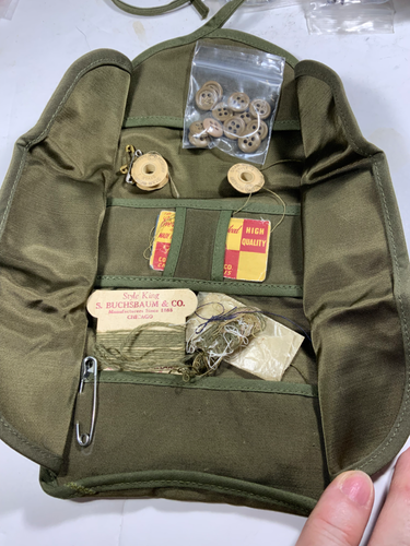 US Army Roll-up Numbered Housewife Sewing Kit #H3 | eBay
