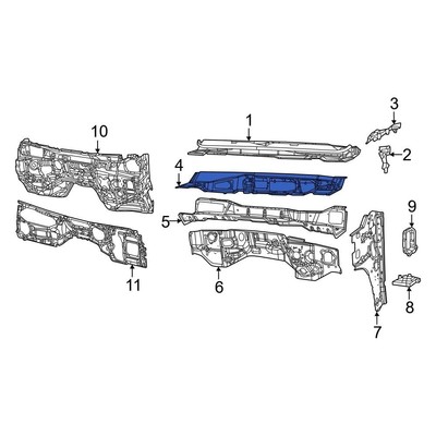 For Jeep Wagoneer 2022-2024 Jeep 68448042AA Cowl Grille Panel | eBay